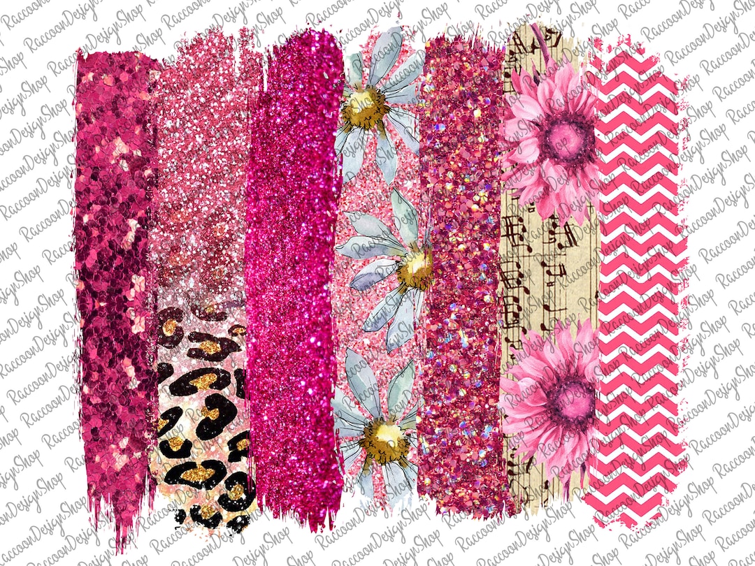 Pink Glitter Brushstrokes,gold Glitter Brushstrokes,brush Stroke Png ...