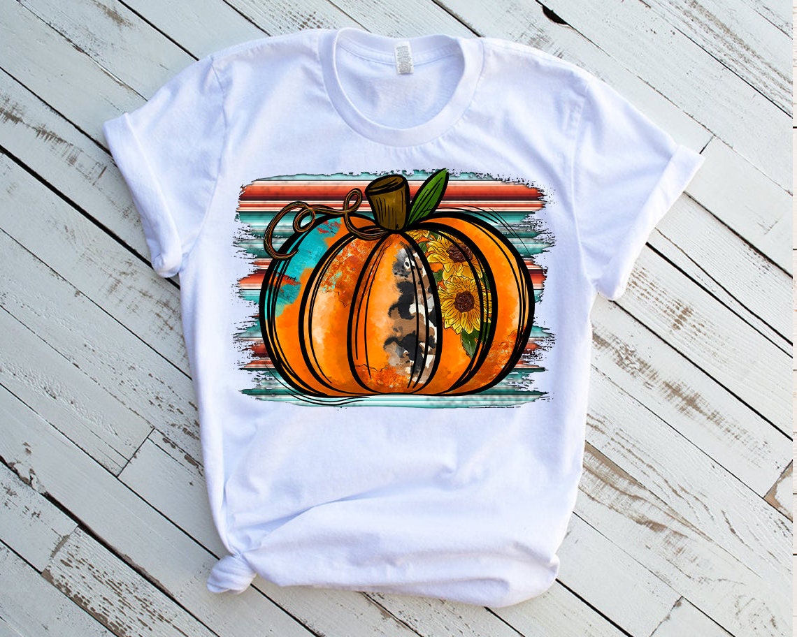 Pumpkin Sublimation Design Love Fall Png Serape Pumpkin - Etsy