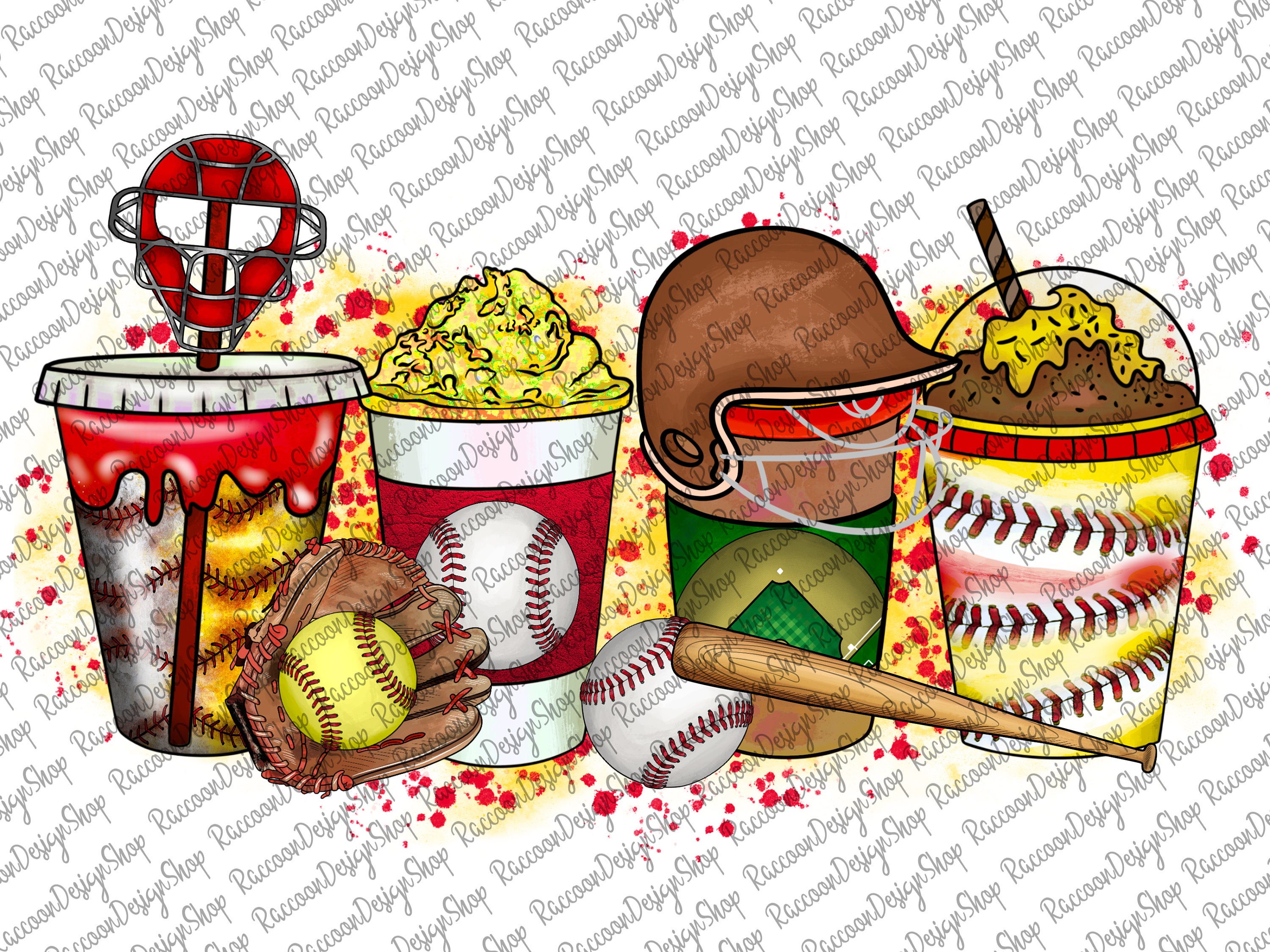 Sports Coffee Drink Pngsports Sublimation Designsbaseball - Etsy
