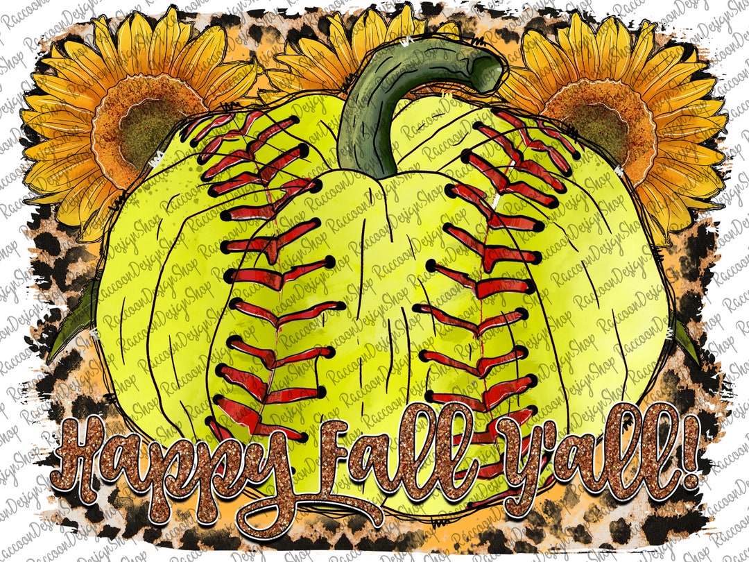 Softball Fall Png, Fall Sublimation Designs Downloads, Softball Png ...