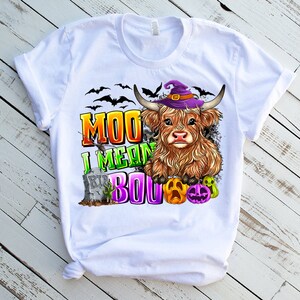 Moo... I Mean Boo Png, Funny Halloween Shirt Png, Farm Fall Png ...