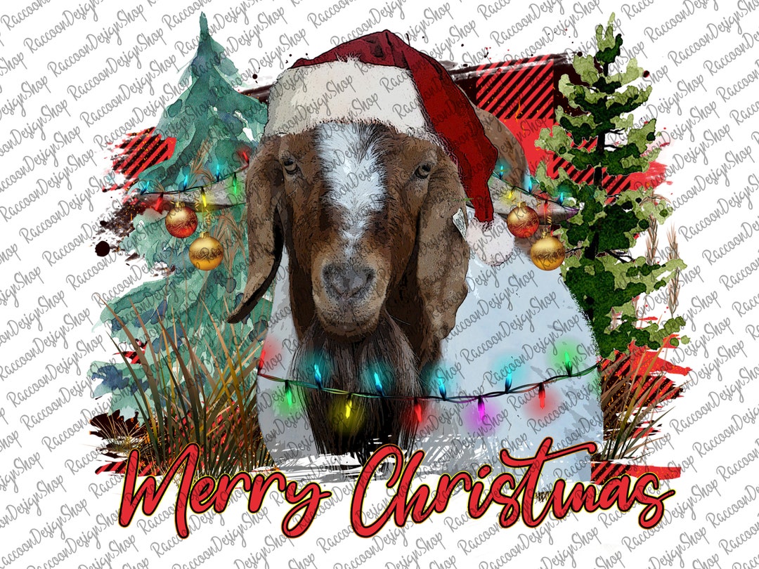 Christmas Boer Goat, Christmas Goat,digital Download,png,christmas ...