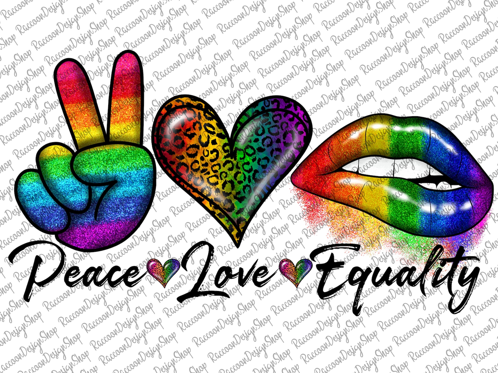 Peace Love Equality Sublimation Download Digital Download - Etsy