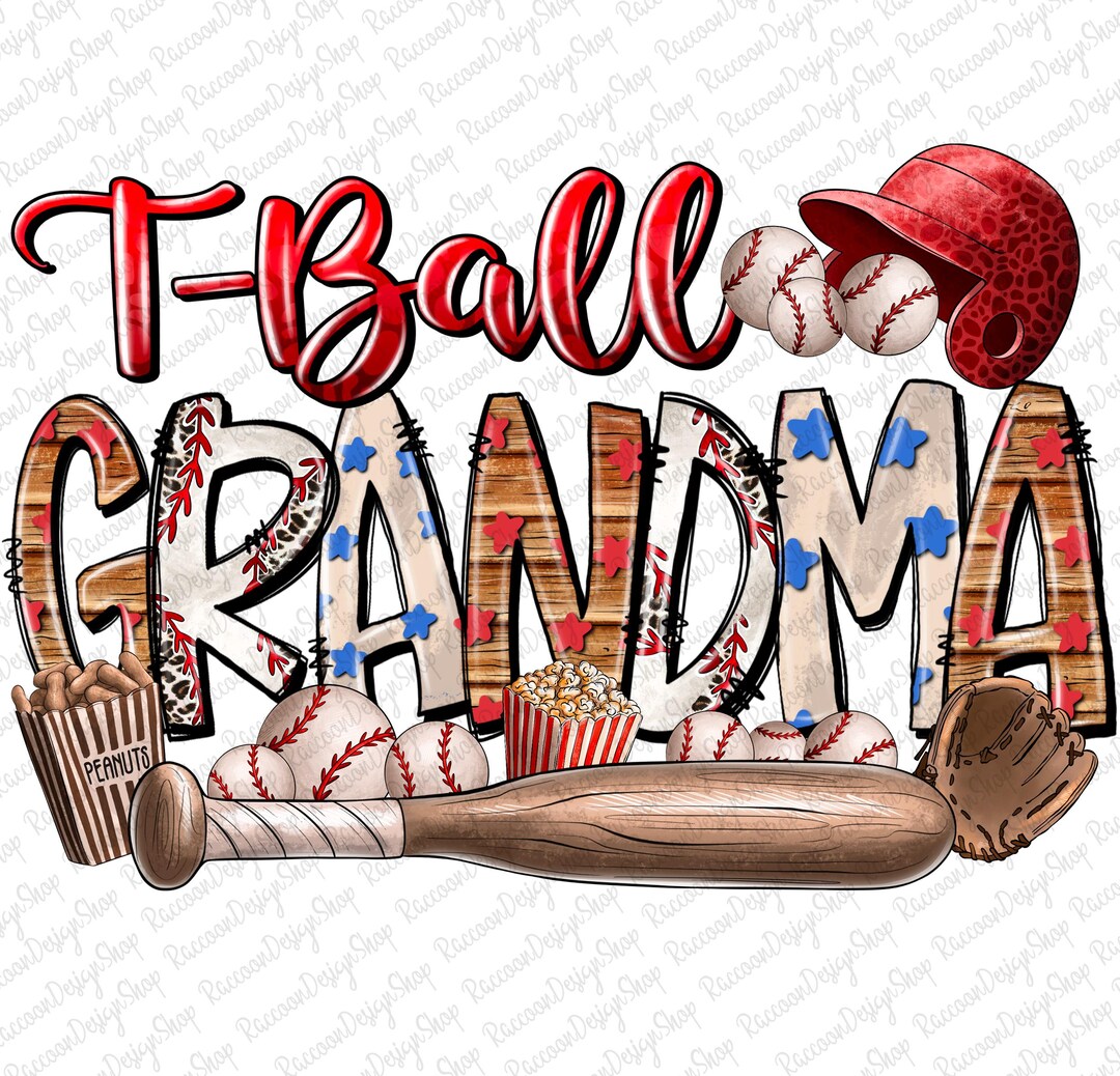 T-ball Grandma Png, T-ball Mama Baseball Png, Baseball Mom, Baseball ...