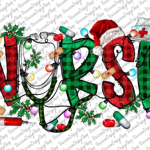 Nurse Christmas Png, Merry Christmas, Nurse Png, Nurse Design ...