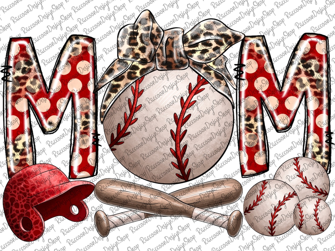 Baseball Mom, Baseball Clipart, Transparent PNG File for Sublimation ...