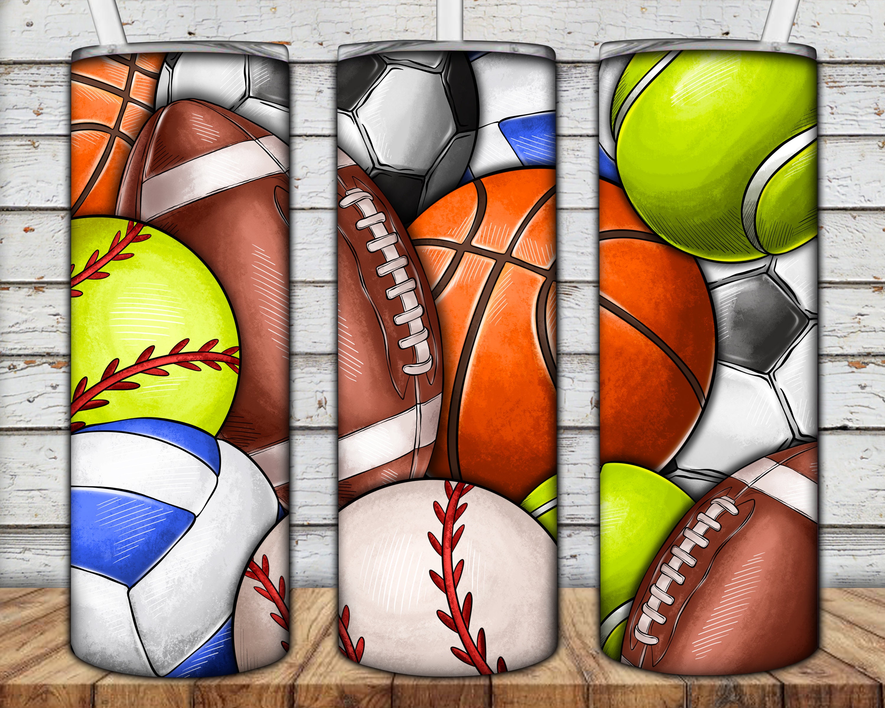 Sports Balls Collage