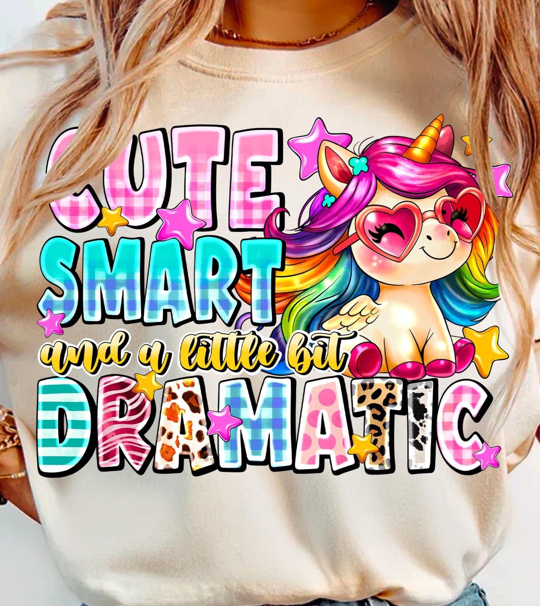 Cute Smart and a Little Bit Dramatic Png, Sublimation Design, Cute ...