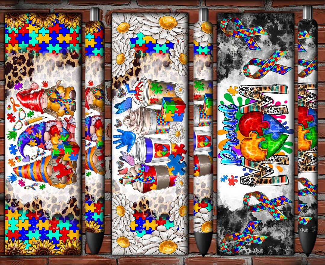 Autism Pen Wraps Design,autism Pen Design,autism Pencil,autism ...