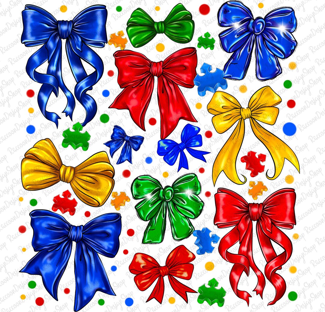 Autism Coquette Bow Png,autism Sublimation Designs,autism Png,autism ...