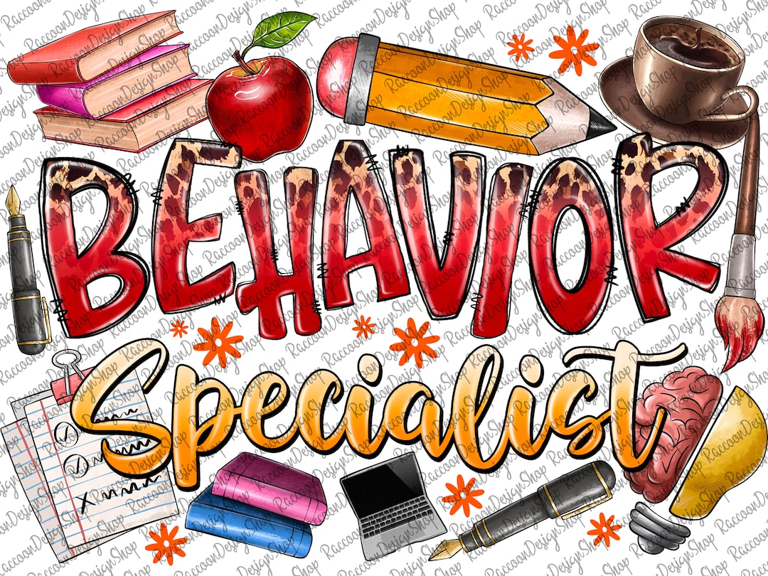 Behavior Specialist Sublimation PNG Design, Behavior Therapist ...