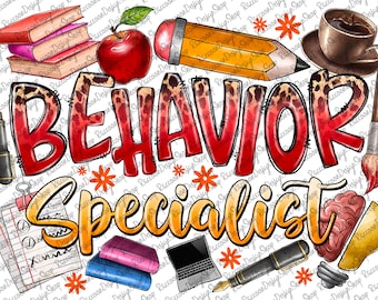 Behavior Specialist Sublimation PNG Design, Behavior Therapist ...