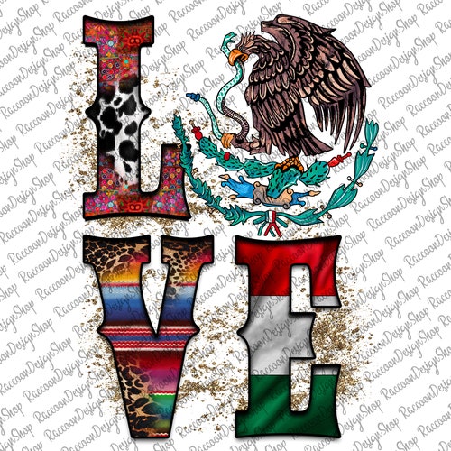 Mexico Png Design Mexican Flag Sublimation Png Mexico Flag - Etsy
