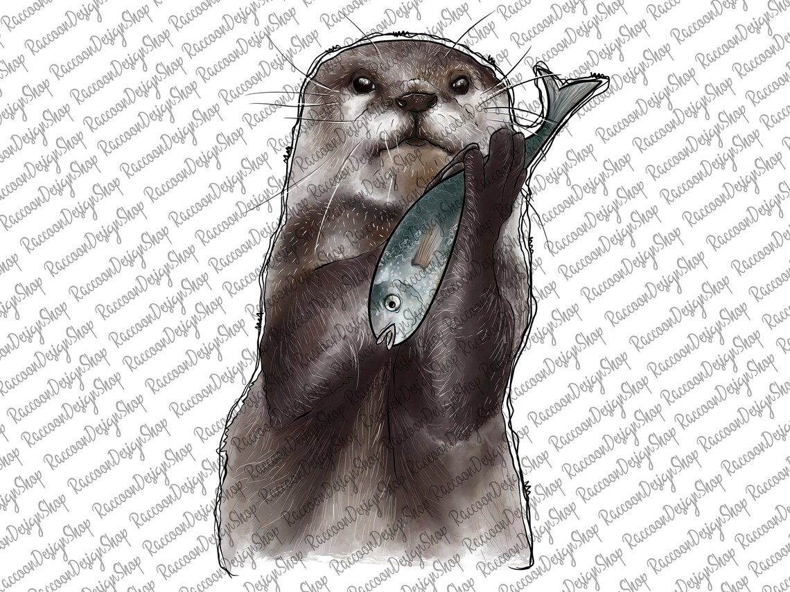 My Spirit Animal Png Watercolor Otter PNG Instant Download - Etsy