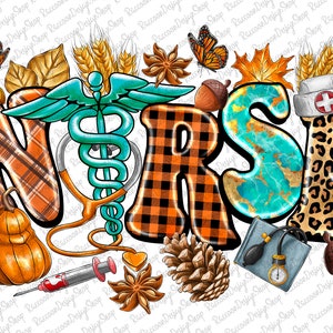 Fall Nurse Png Sublimation Design, Fall Png, Nurse Png, Fall Vibes Png ...