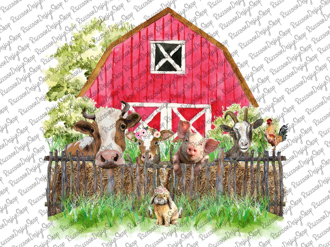 Farm Animals Watercolor, Farmer Png, Farmer Design, Farm Watercolor ...