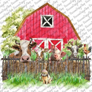 Farm Animals Watercolor, Farmer Png, Farmer Design, Farm Watercolor ...