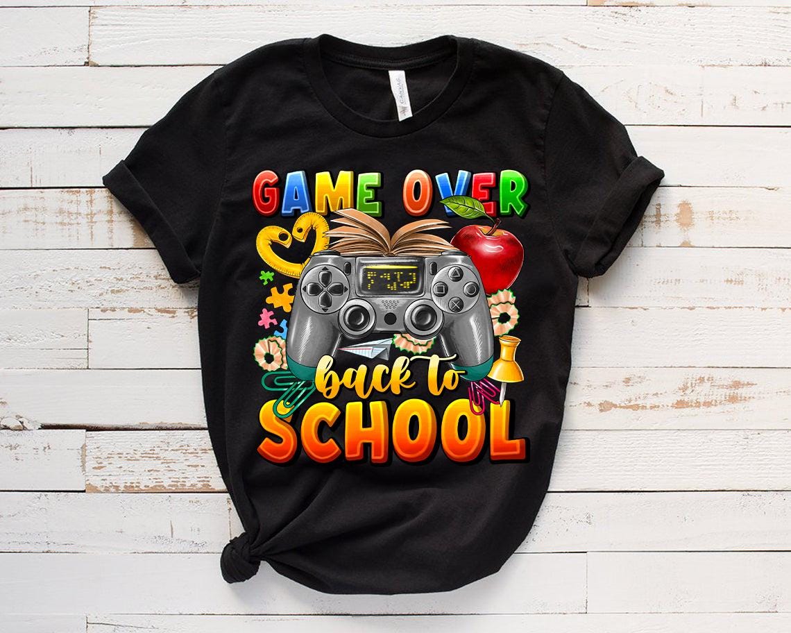 Game Over Back to School Png Sublimation Design Download, School Png ...