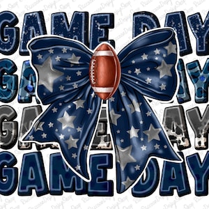 Coquette Football Png, Football Bow Png, Football Mom Png, Game Day ...