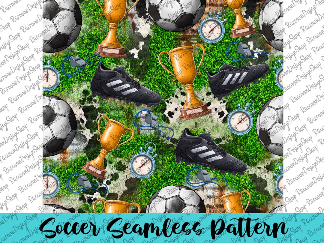 Soccer Seamless Pattern Png,digital Paper, Seamless Digital Paper ...