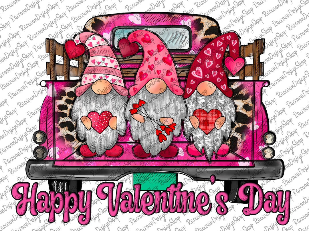 Love Gnome PNG, Valentine's Day Sublimation Design (digital Download ...