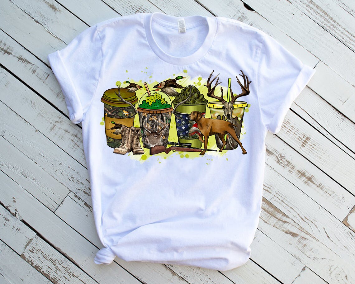 Hunter Coffee Drink Png Sublimation Designs Deer Drink Deer - Etsy