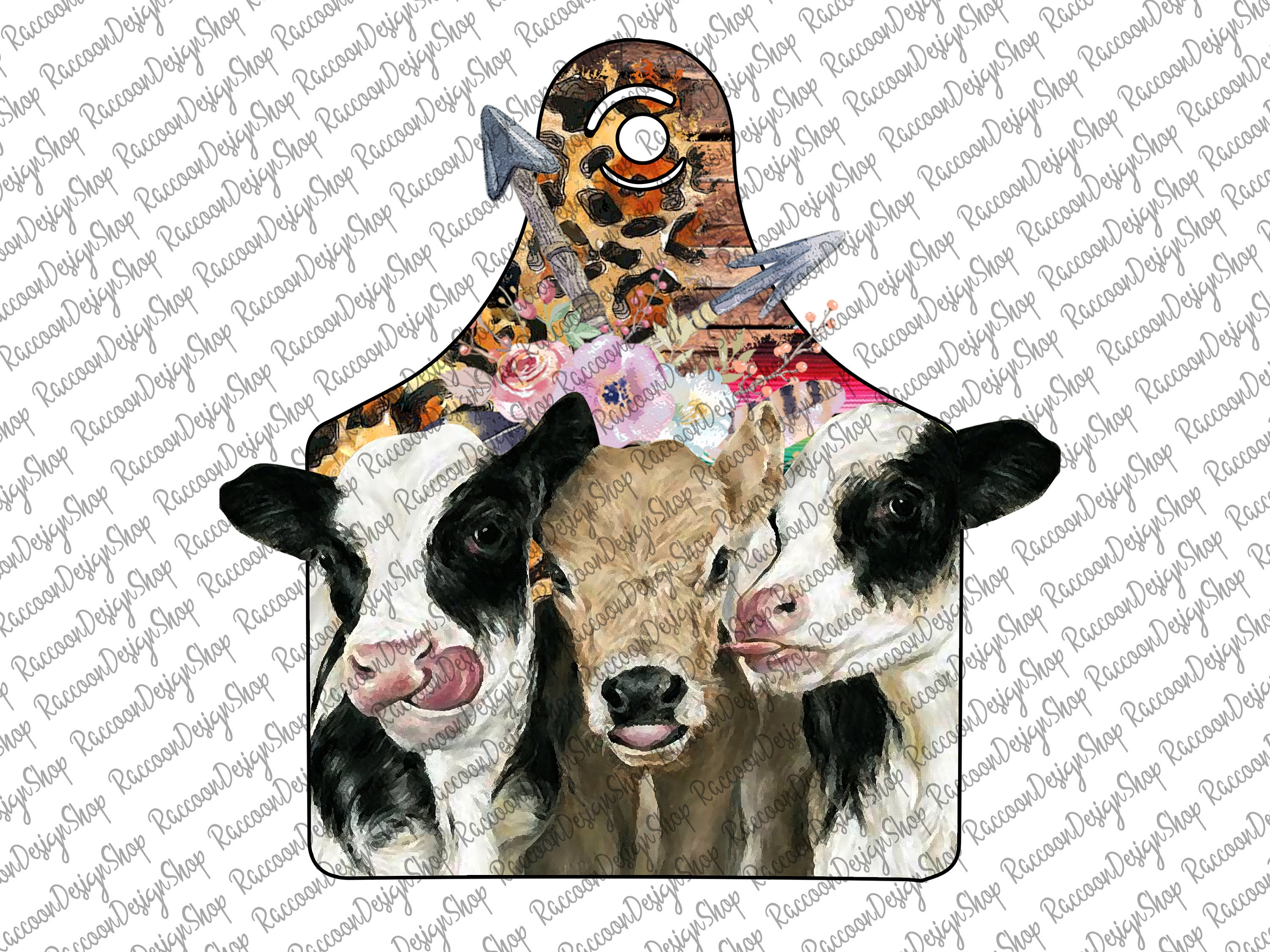 Cow Show Tag Png Western Design Cow Tag Serape Cow Tag - Etsy