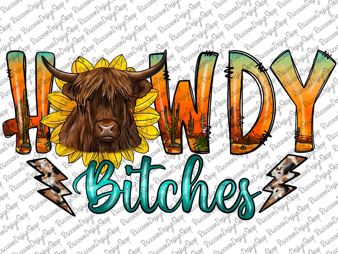 Howdy Cow Png, Western Design, Cowhide, Cow, Sublimation Designs ...