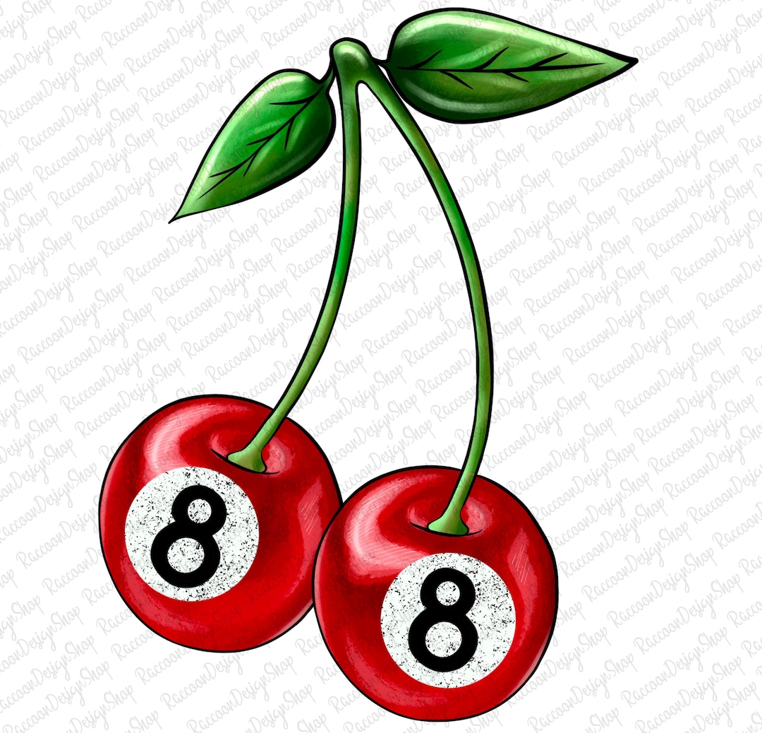 Cherries 8 Png Clipart, Red Feeling Lucky 8 Ball Png, 8 Balls Png ...