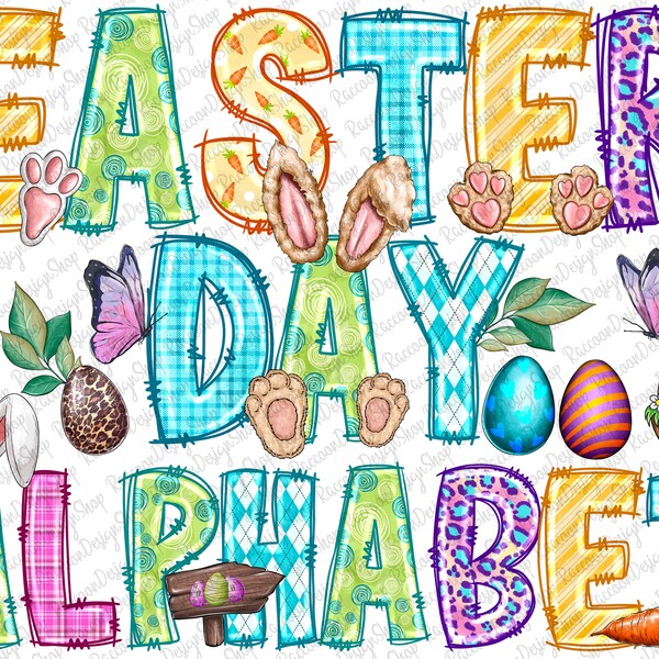 Easter Alphabet - Etsy
