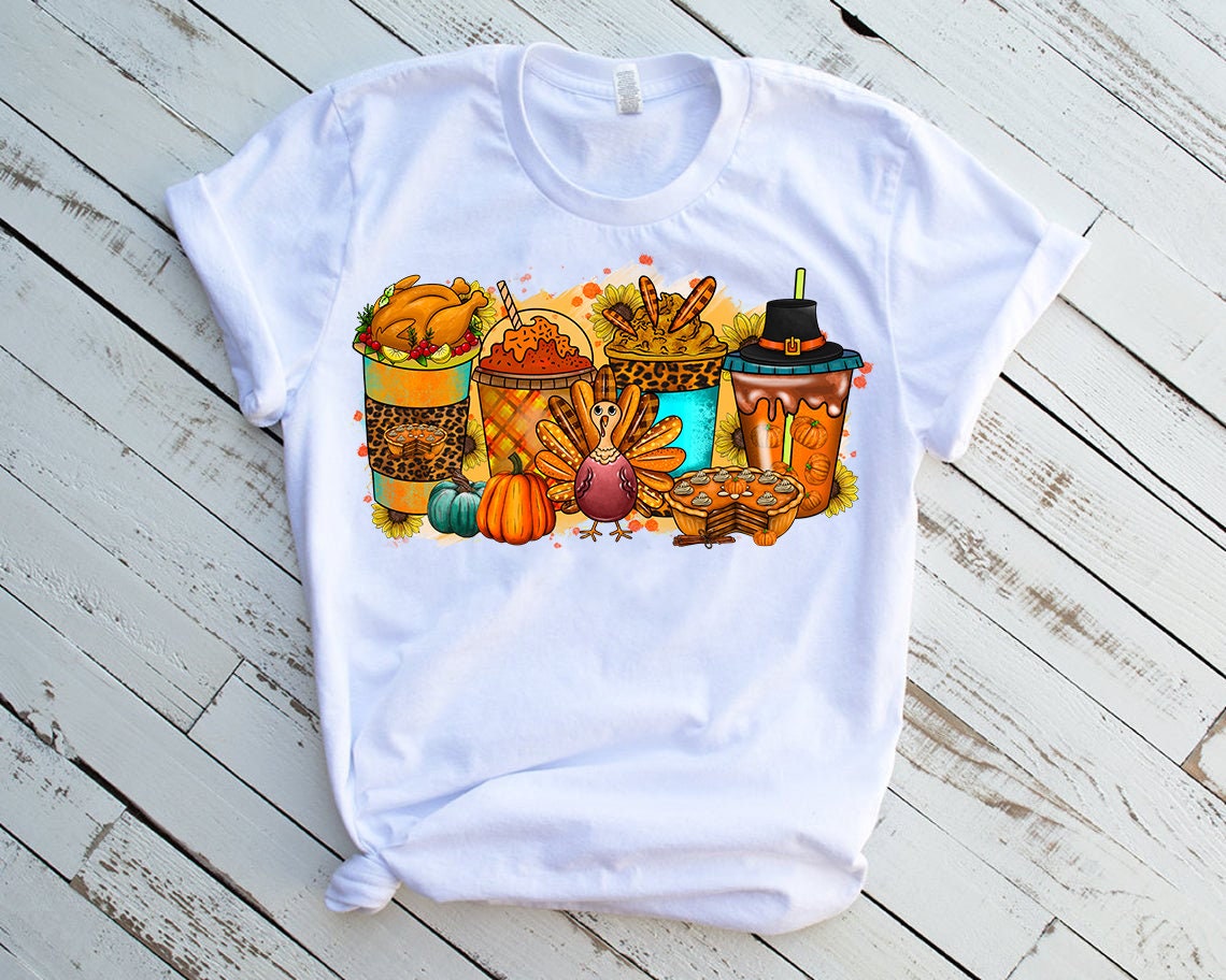 Fall Coffee Drink Pngautumn Sublimation Designsorange - Etsy