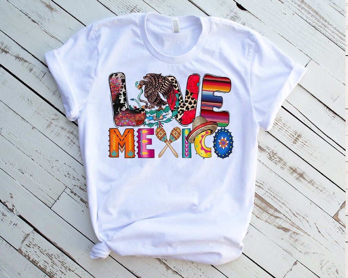 Love Mexico Png Mexico Sublimation Design Mexican Flag Png - Etsy
