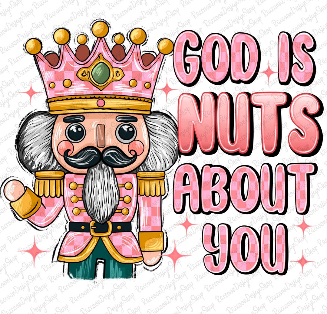 God is Nuts About You Png, Pink Nutcracker Friends PNG Pink Christmas ...