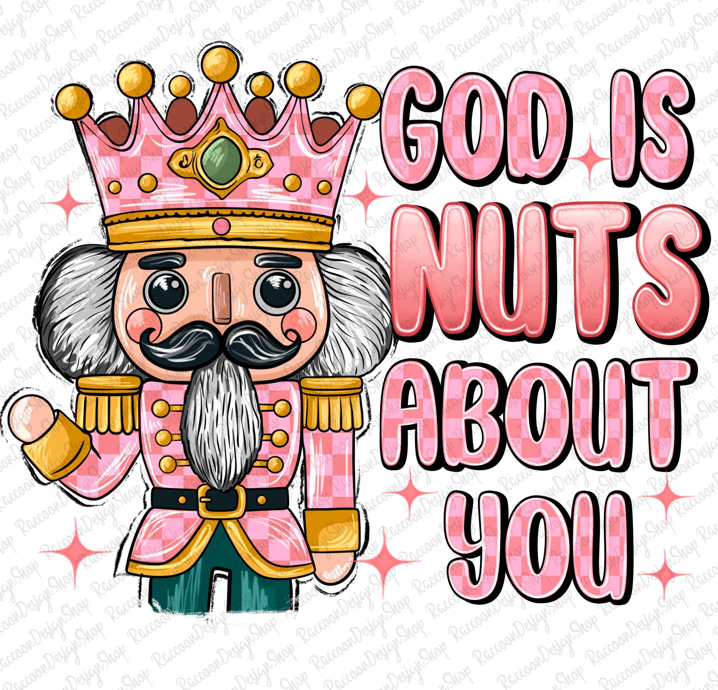 God is Nuts About You Png, Pink Nutcracker Friends PNG Pink Christmas ...