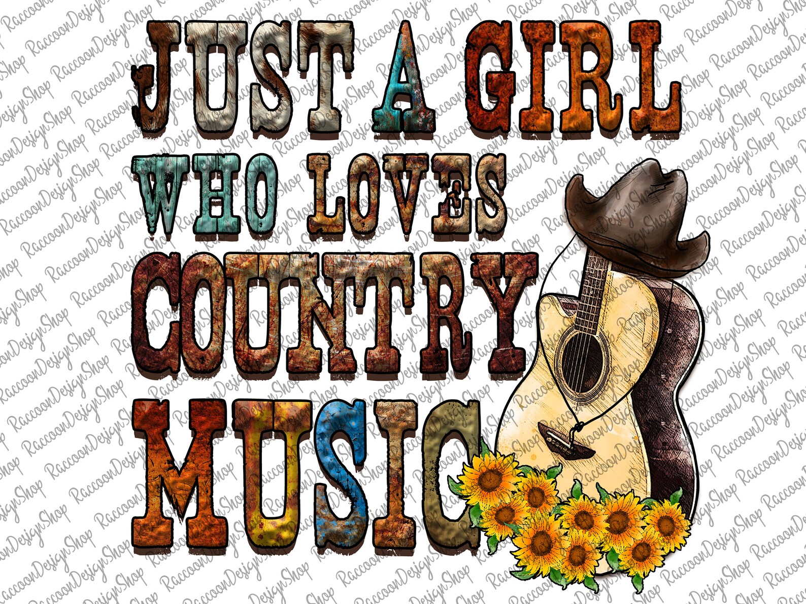 Just a Girl Who Loves Country Music PNG Country Music Png | Etsy