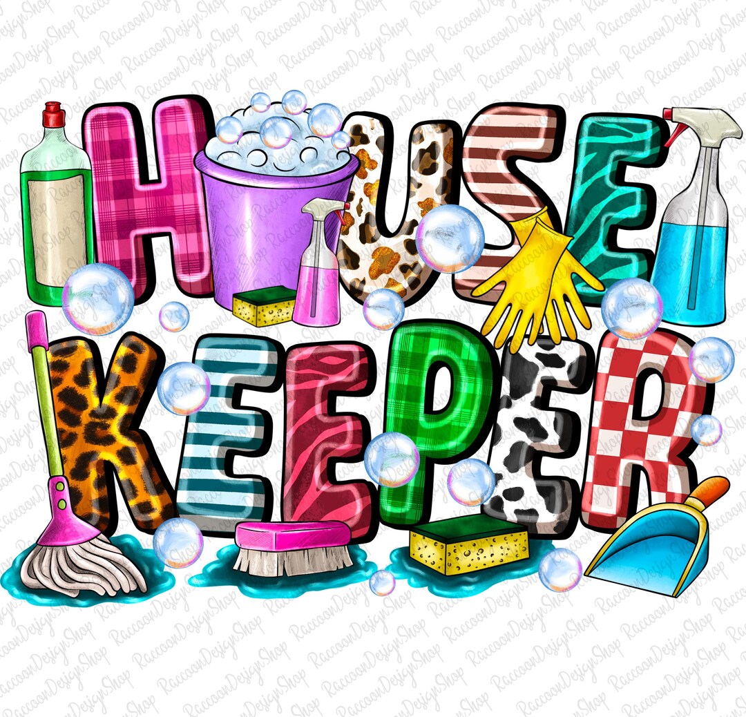 Western Housekeeper Life Png Sublimation Design,housekeeper Equipment ...