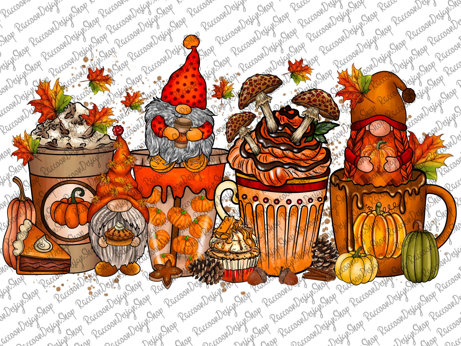 Fall Coffee Drink Png,autumn Sublimation Designs,orange Pumpkin Latte ...