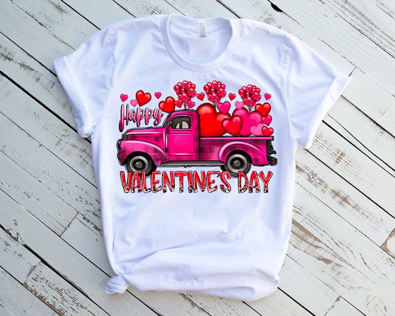 Happy Valentine's Day Truck Png Valentine's Loads of - Etsy
