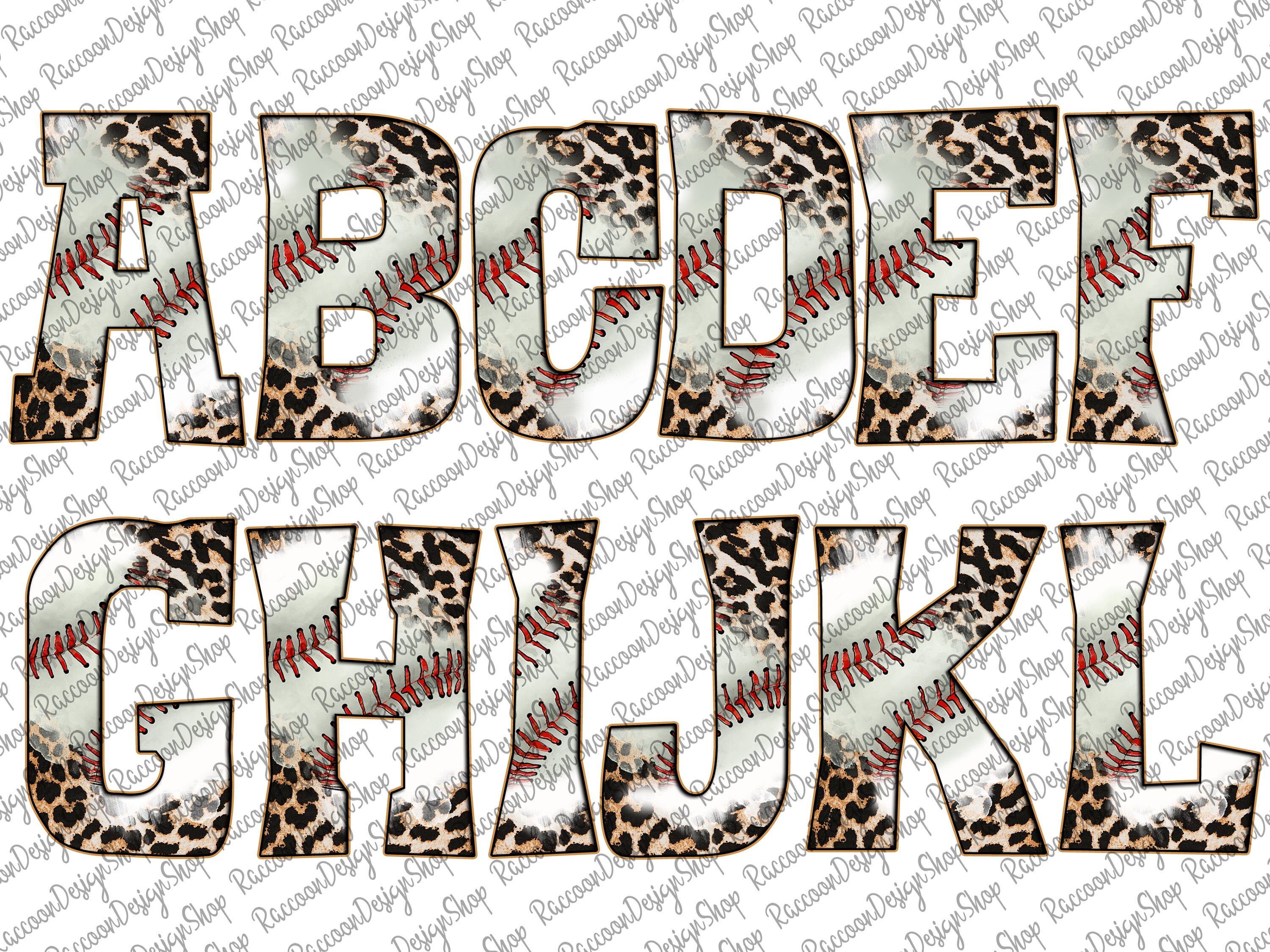 Baseball Alphabet Letters PNG Bundle Baseball Sports Doodle - Etsy