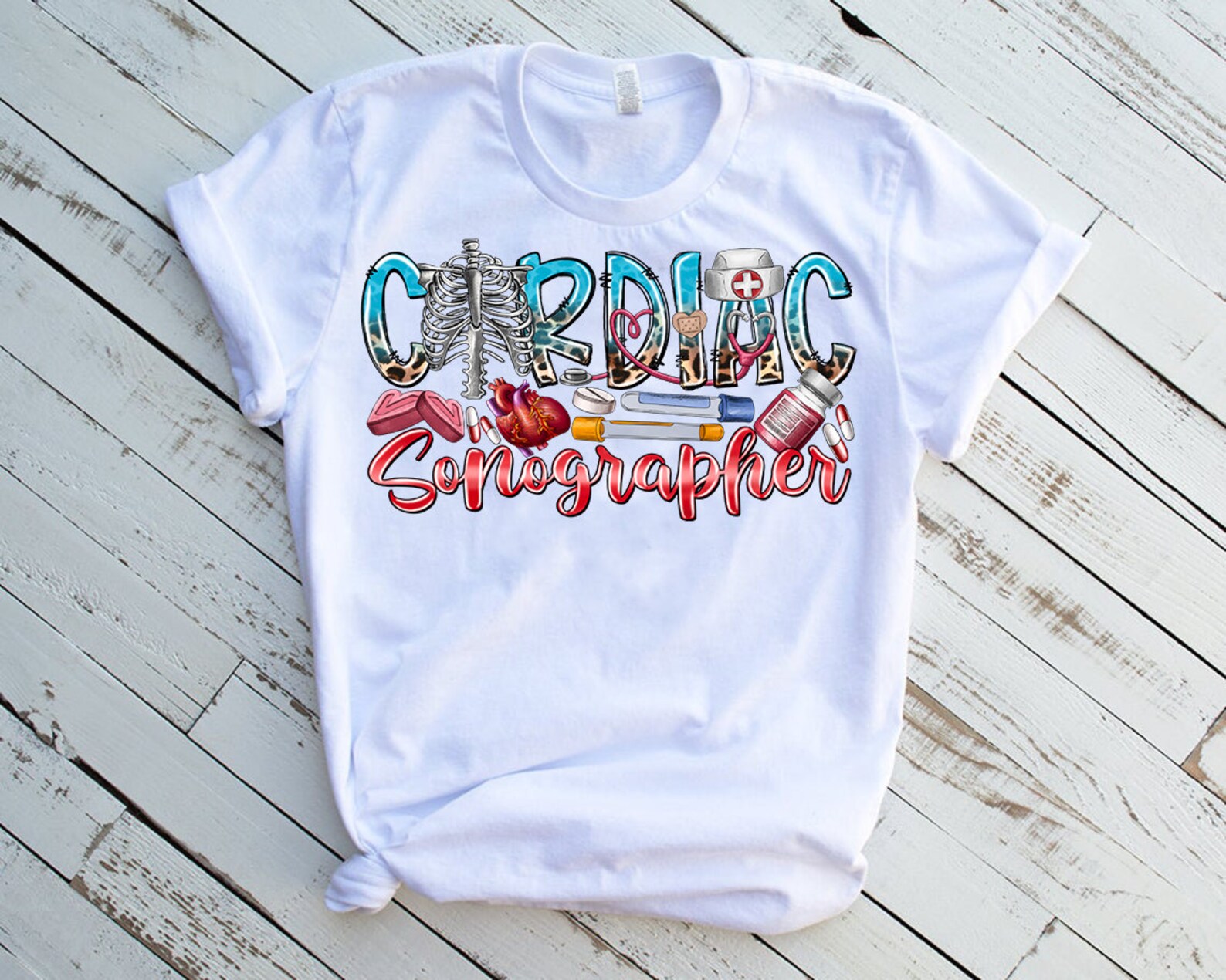 Cardiac Sonographer Png, Sublimation Design, Nurse Life Png, Nursing ...