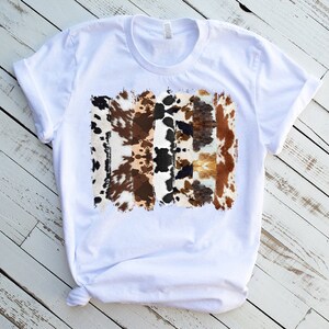 Cowhide Brushstrokes, Cowhide Sublimation Design, Cow Merry & Bright ...