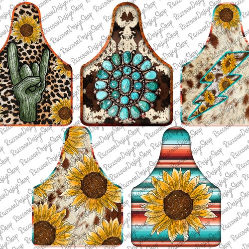Pig Show Tag Png Western Design Cow Tag Serape Cow Tag - Etsy