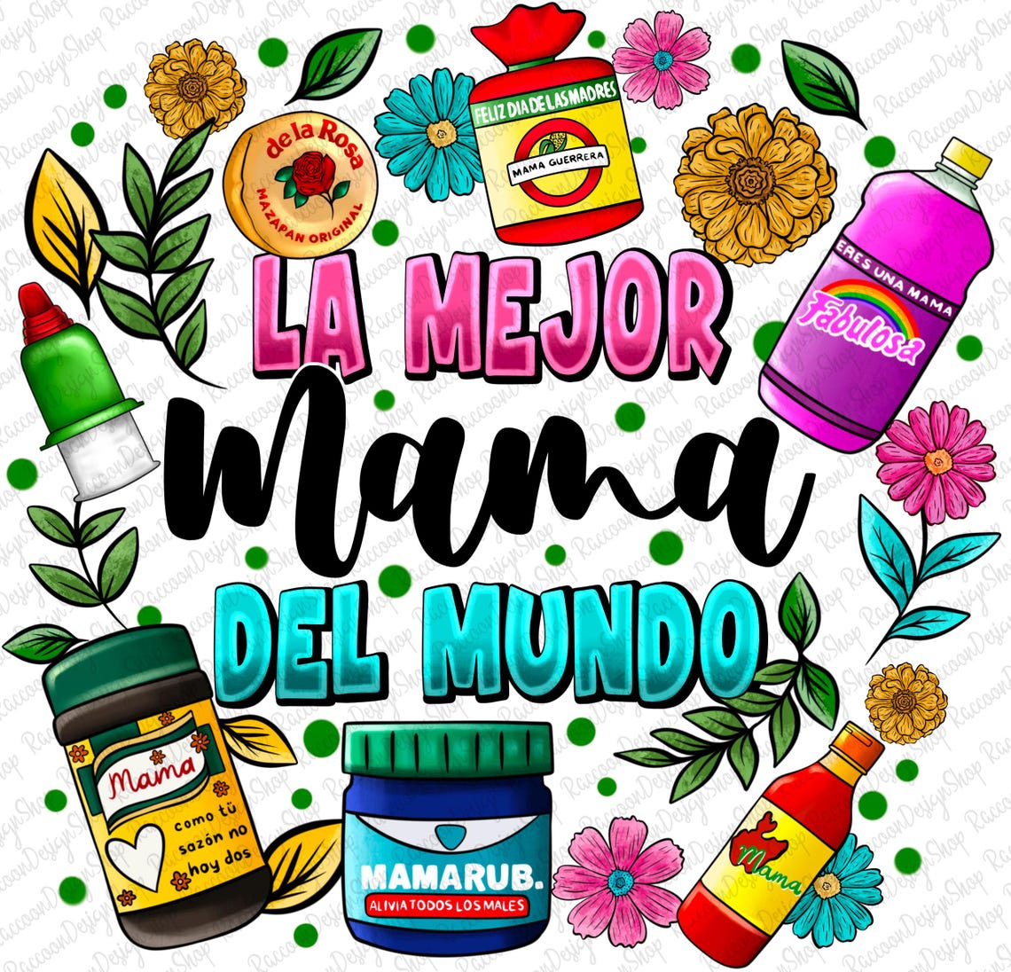 Topper Multipack Mama Png, Happy Mother's Day, Gif for Latina Mom,funny ...