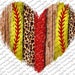 Softball Heart Png,softball Sublimation Design,softball Clipart ...