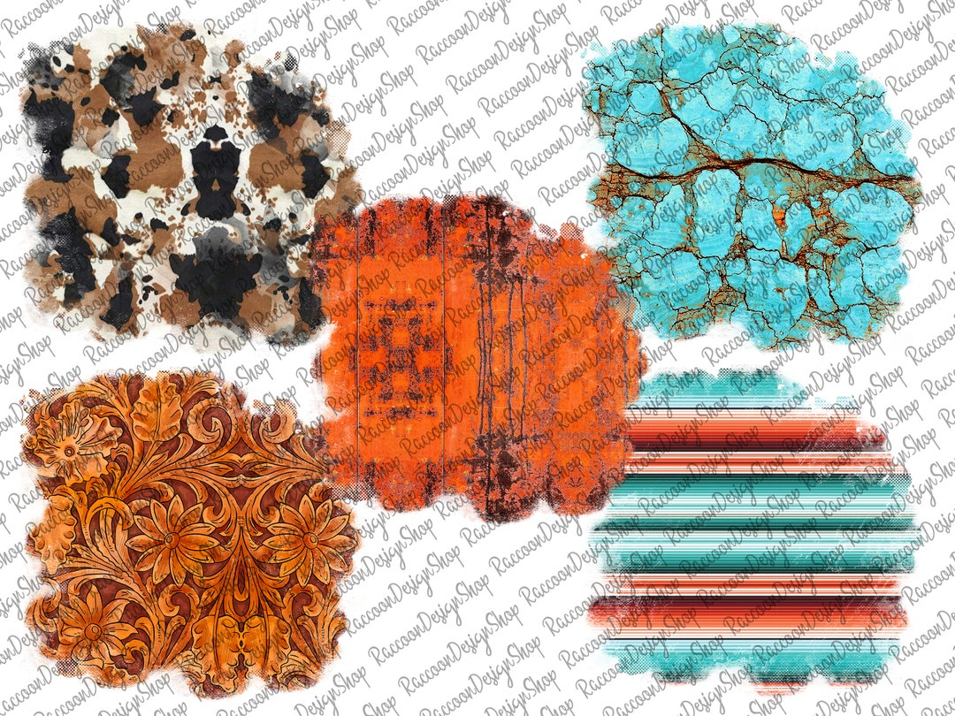 DISTRESSED Western Print Patches, DISTRESSED Print Patches,western ...