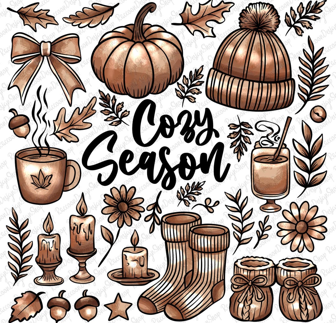 Cozy Season Png,hello Fall PNG, Fall, Pumpkin Season, Sublimation ...
