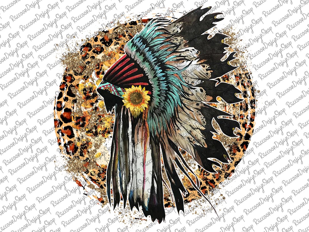 Headdress Leopard Distressed, Headdress Leopard, Headdress Png ...