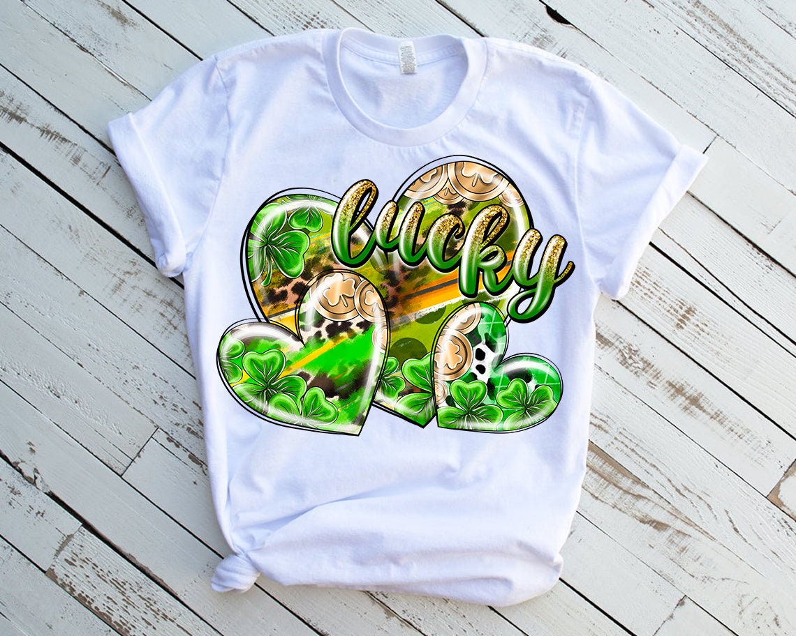 Lucky Heart St. Patrick's Day Png Sublimation Design Download, St ...