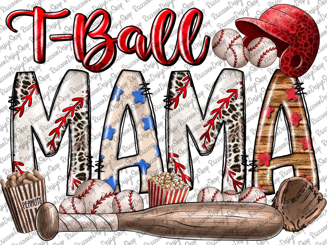 T-ball Mama Baseball Png, Baseball Mom, Baseball Clipart, Transparent ...