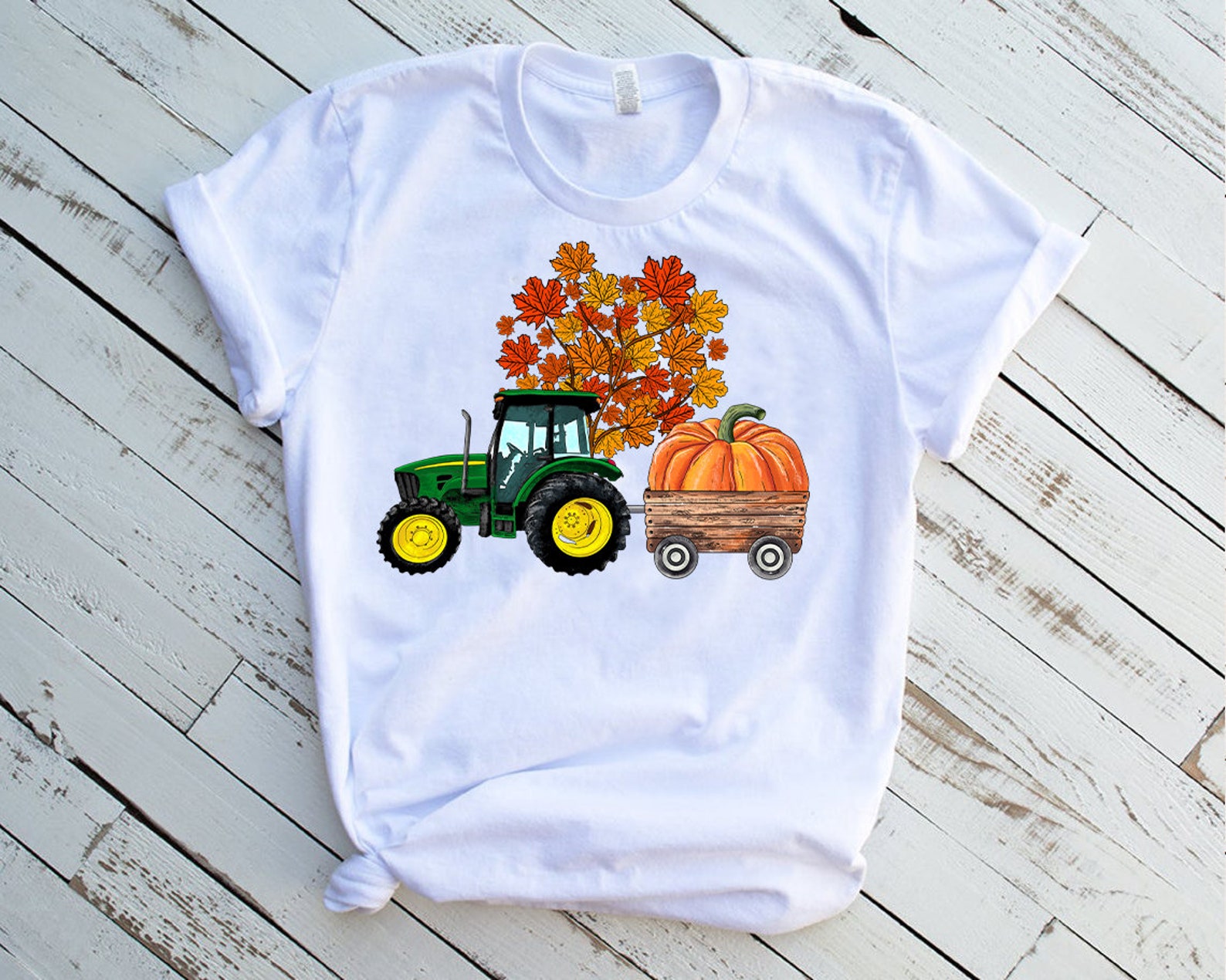 Fall Tractor Pumpkin PNG Fall Tractor Digital Download | Etsy
